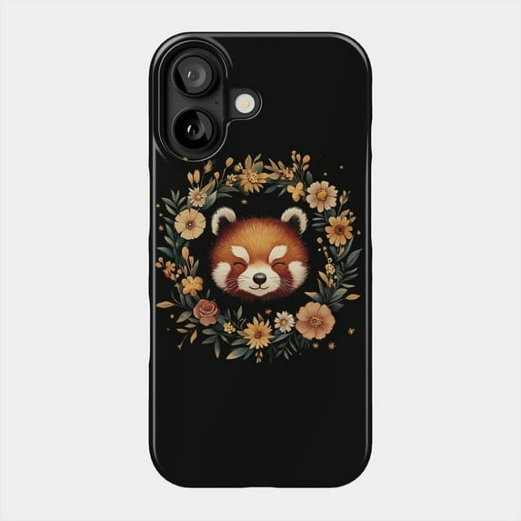 Cute Red Panda Illustration Cozy Nature Animal Art Case for iPhone 11 ...