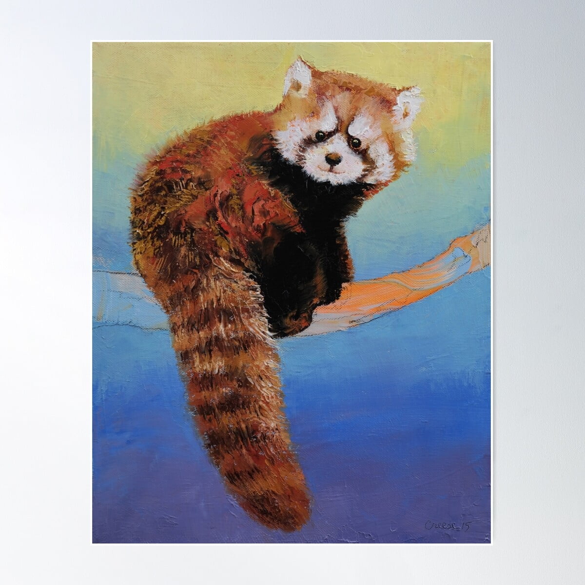 Cute Red Panda Poster Wall Art, Modern Wall Decor For Living Room ...