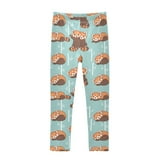 Cute Red Panda Printed Leggings Yoga Pants for in 4t to 10t - Walmart.com