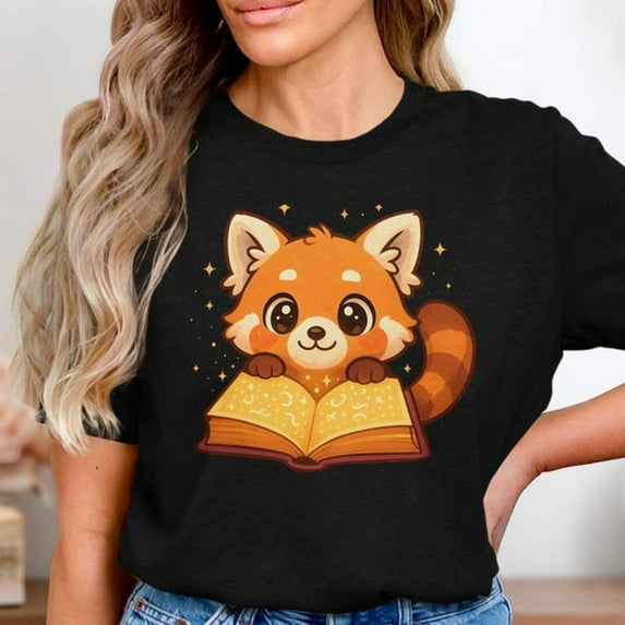 Cute Red Panda S1Hirt, KawaI1I Animal Reading T-S1Hirt, MagiC1Al B1Ook ...