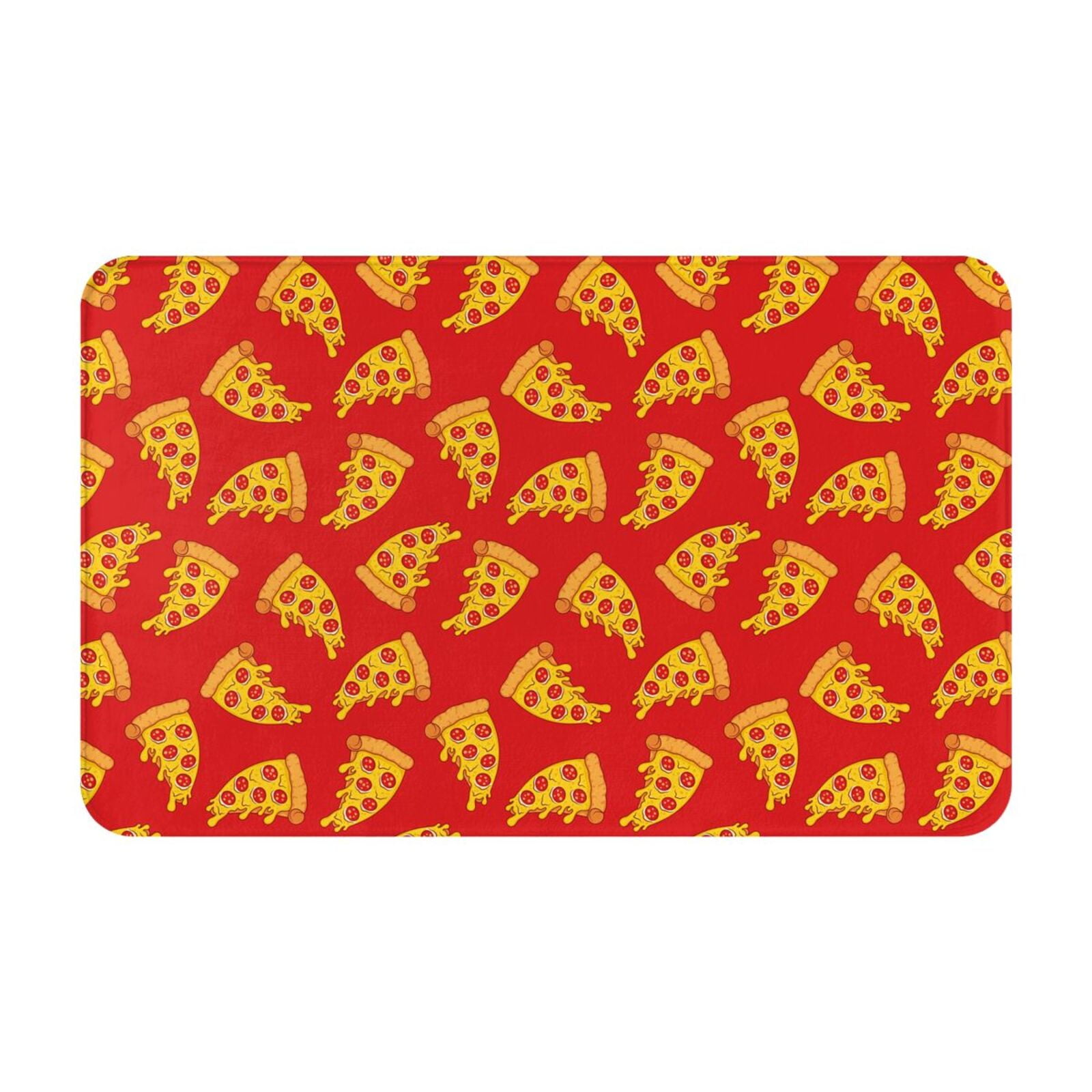Cute Red Pizza Door Mat for Indoor, Welcome Door Mats Front Entrance ...