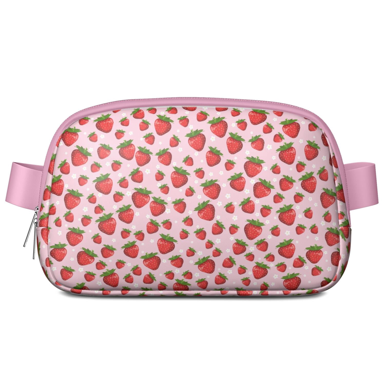 Cute Red Strawberry Print Bag – Summer Fruit Waist Pack for Sweet Berry ...