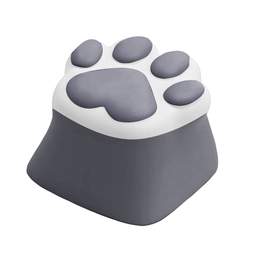 Cute Resin Kitten Claw Print Keycap For Mechanical Keyboards Vibranted ...