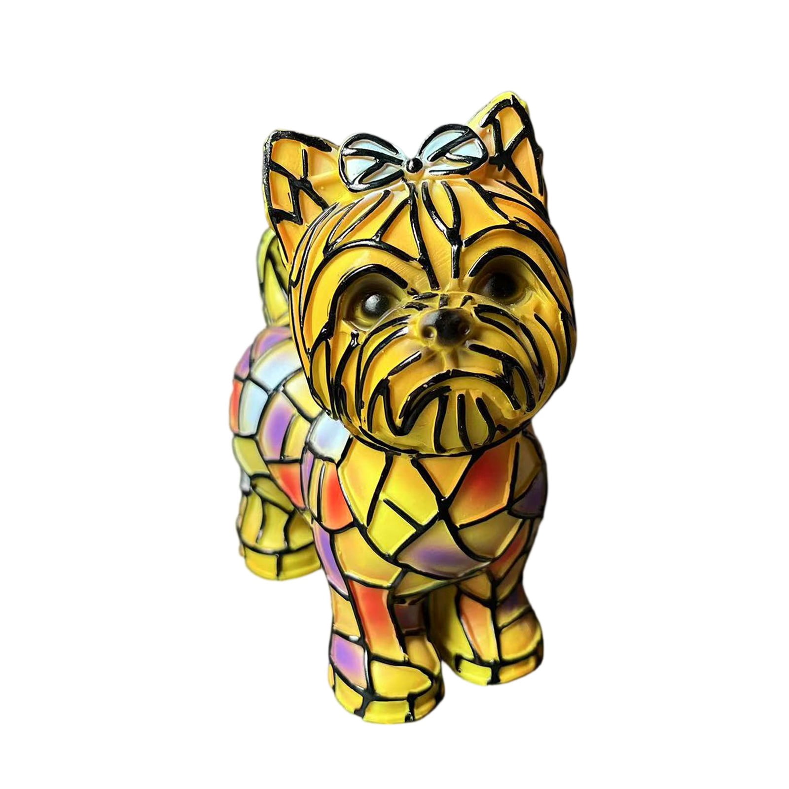 Cute Resin Puppy Night Light, Soft Glow Pet Lamp Warm Light Bedside ...