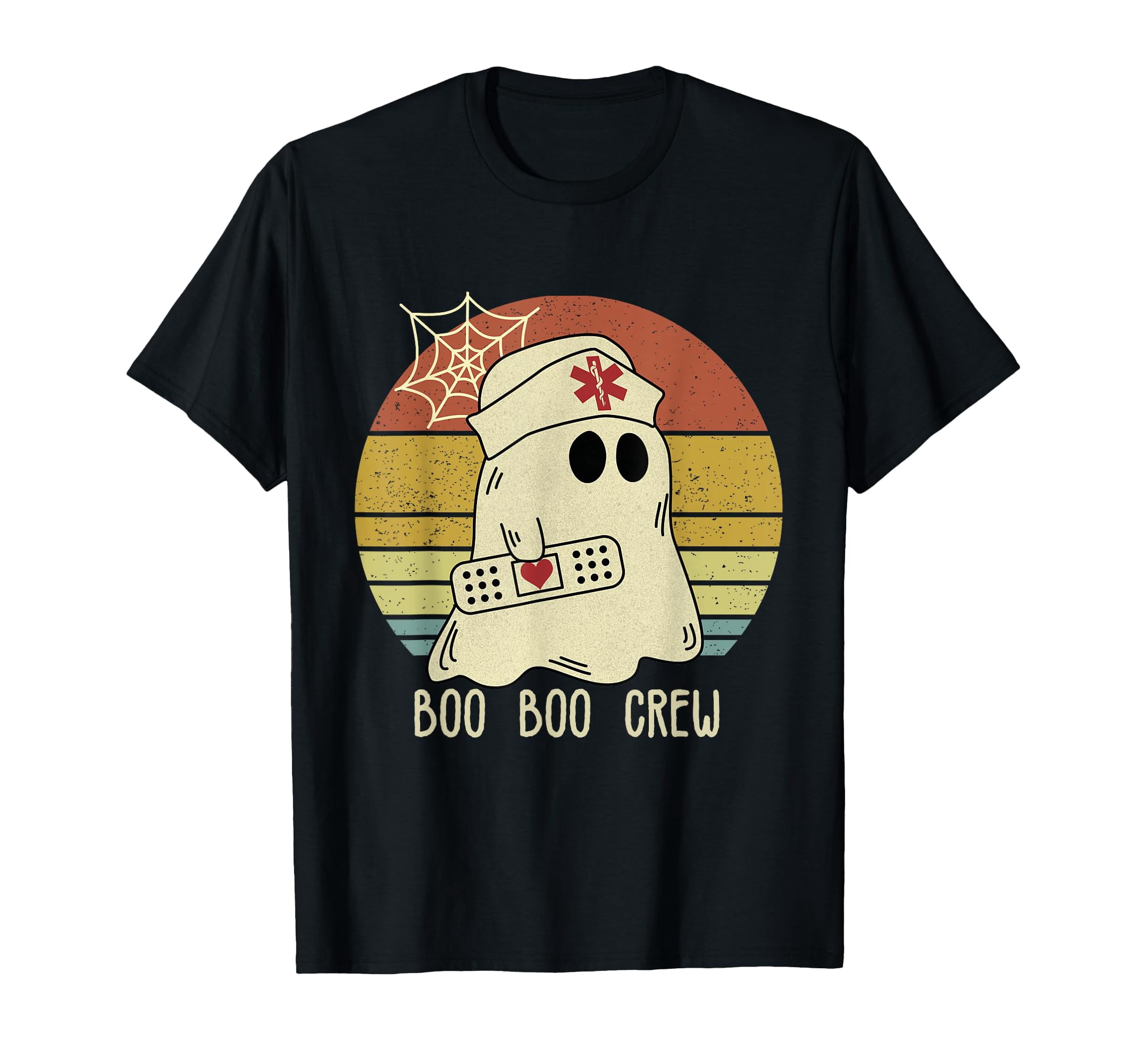 Cute Retro Boo Boo Crew Nurse Halloween T-Shirt, Festive Design ...