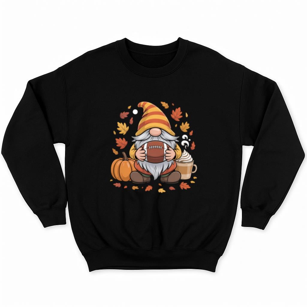 Cute Retro Gnome Football Pumpkin Spice Fall Autumn Graphic Print ...