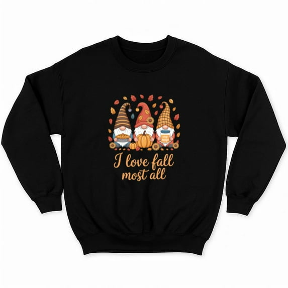 Cute Retro Gnomes Pumpkin Spice Thanksgiving Cozy Fall Themed Graphic ...