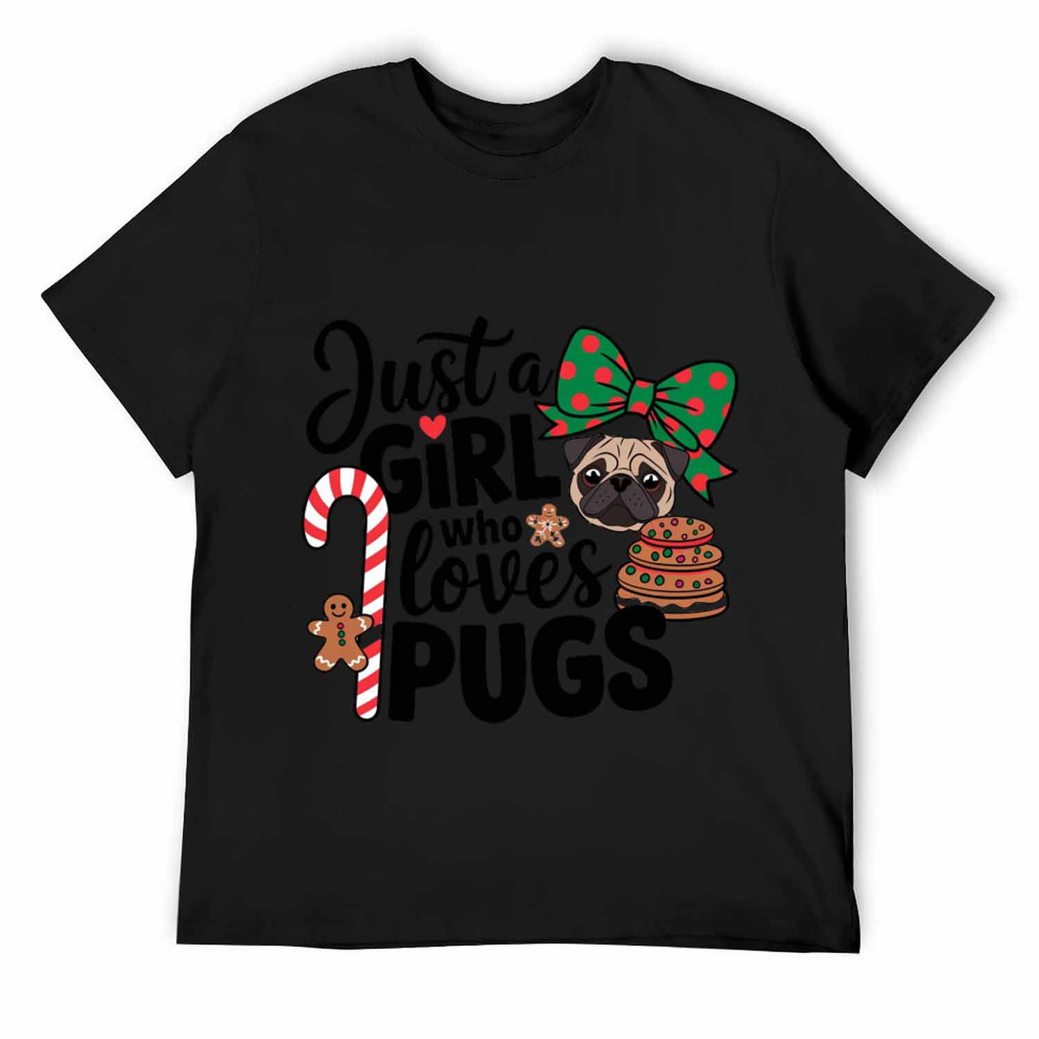 Cute Retro Just A Girl Who Loves Pugs Funny Leo Zodiac Birthday ...