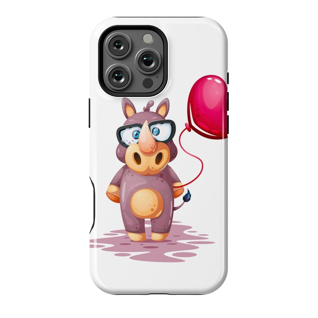 Cute Rhino Rhinoceros Animal Lover Phone Case for iPhone 11 12 13 14 15 ...