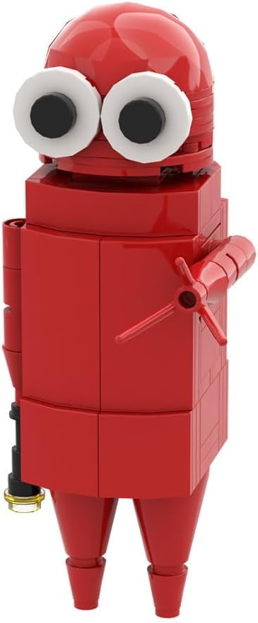 Cute Robot Toy Building Block : Cylindrical Man Building Blocks Four ...