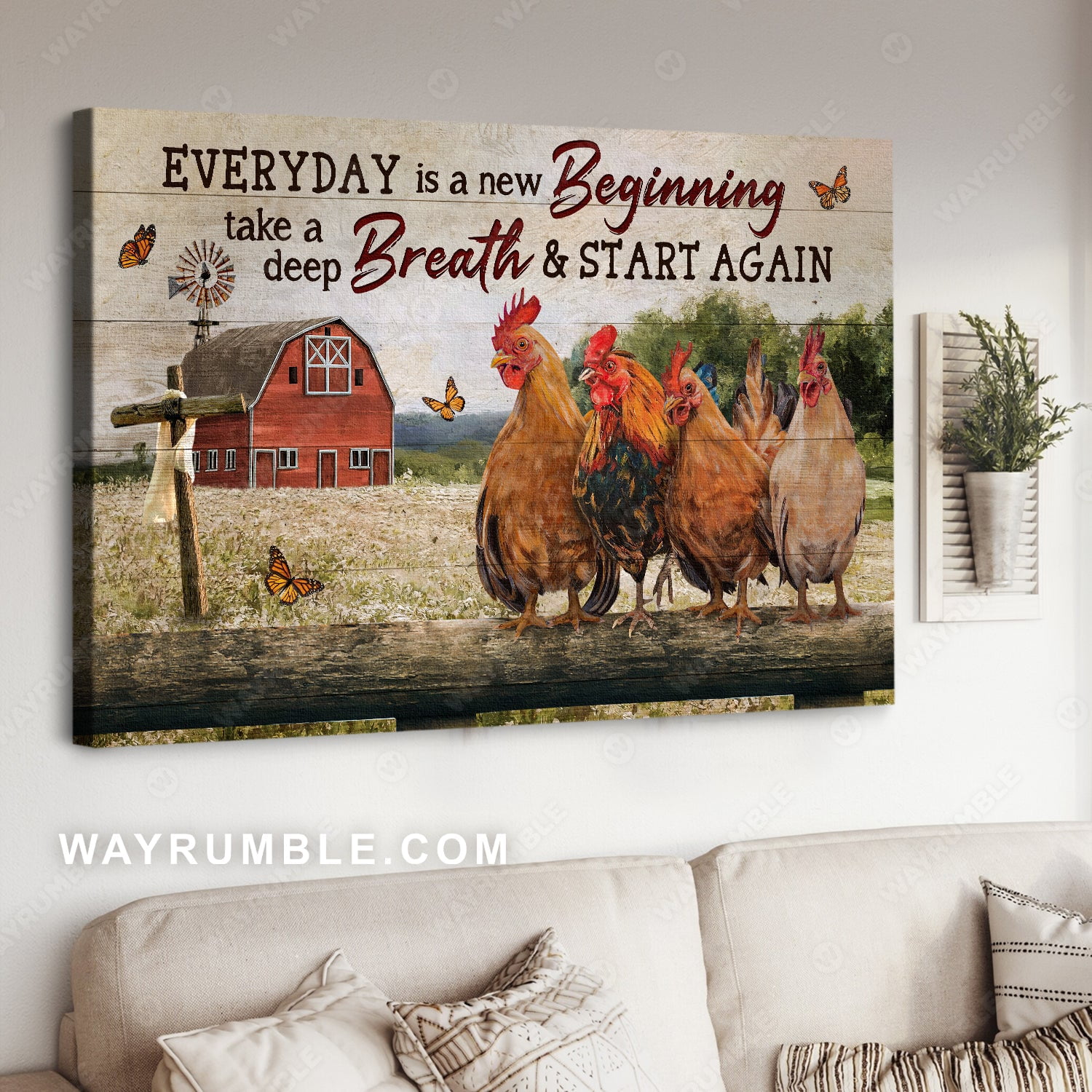 Cute Rooster, Happy Farm, Red House, Everyday Is A New Beginning ...