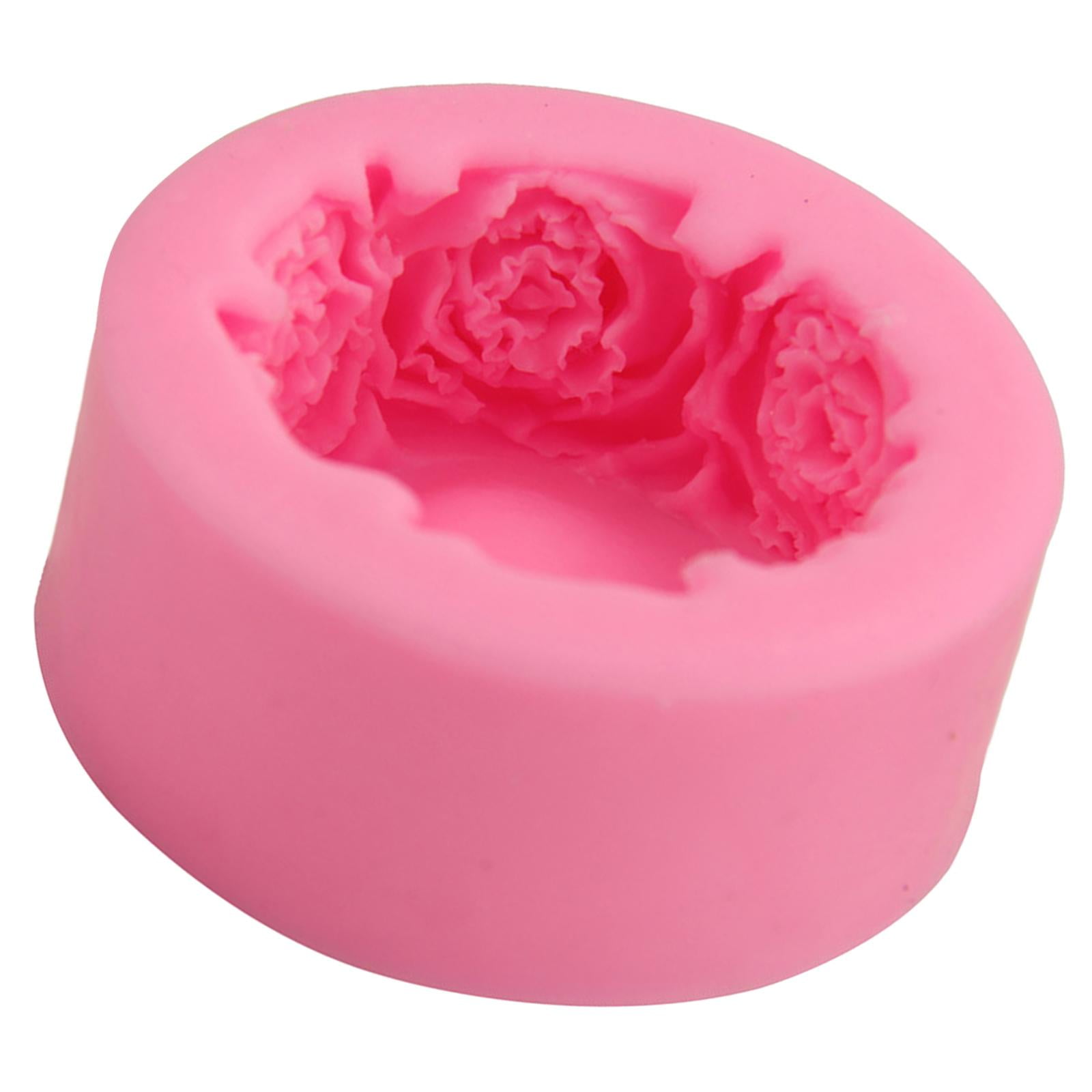 Cute Rose Silicone Clay DIY Plaster Epoxy Resin for Jewelry Making ...