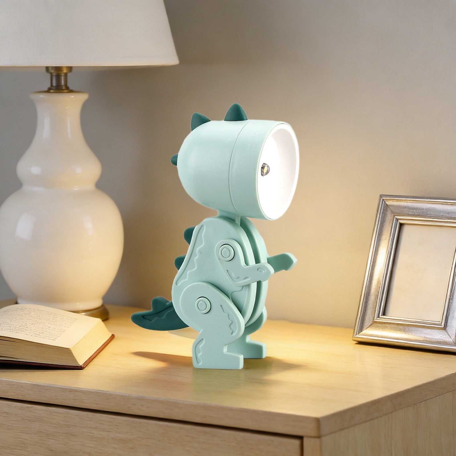 Cute Rotatable LED Night Light Pet Ornament – Multi-Color Adjustable ...