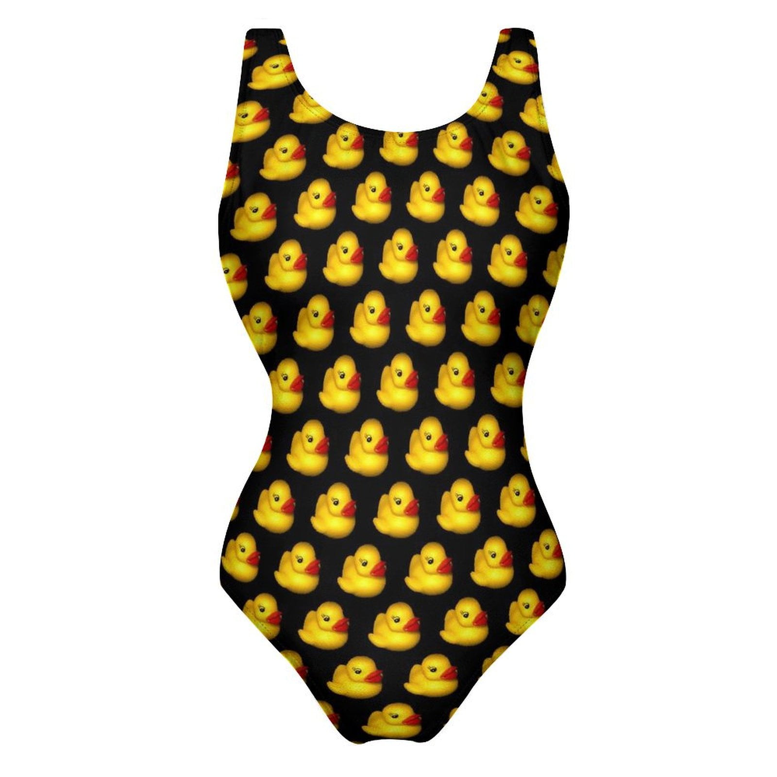 Cute Rubber Ducks Swimsuit Animal Print OnePiece Swimwear Push Up ...