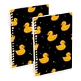 Cute Rubber Ducks with Small Dots Notebook Detachable Coil Notebook ...