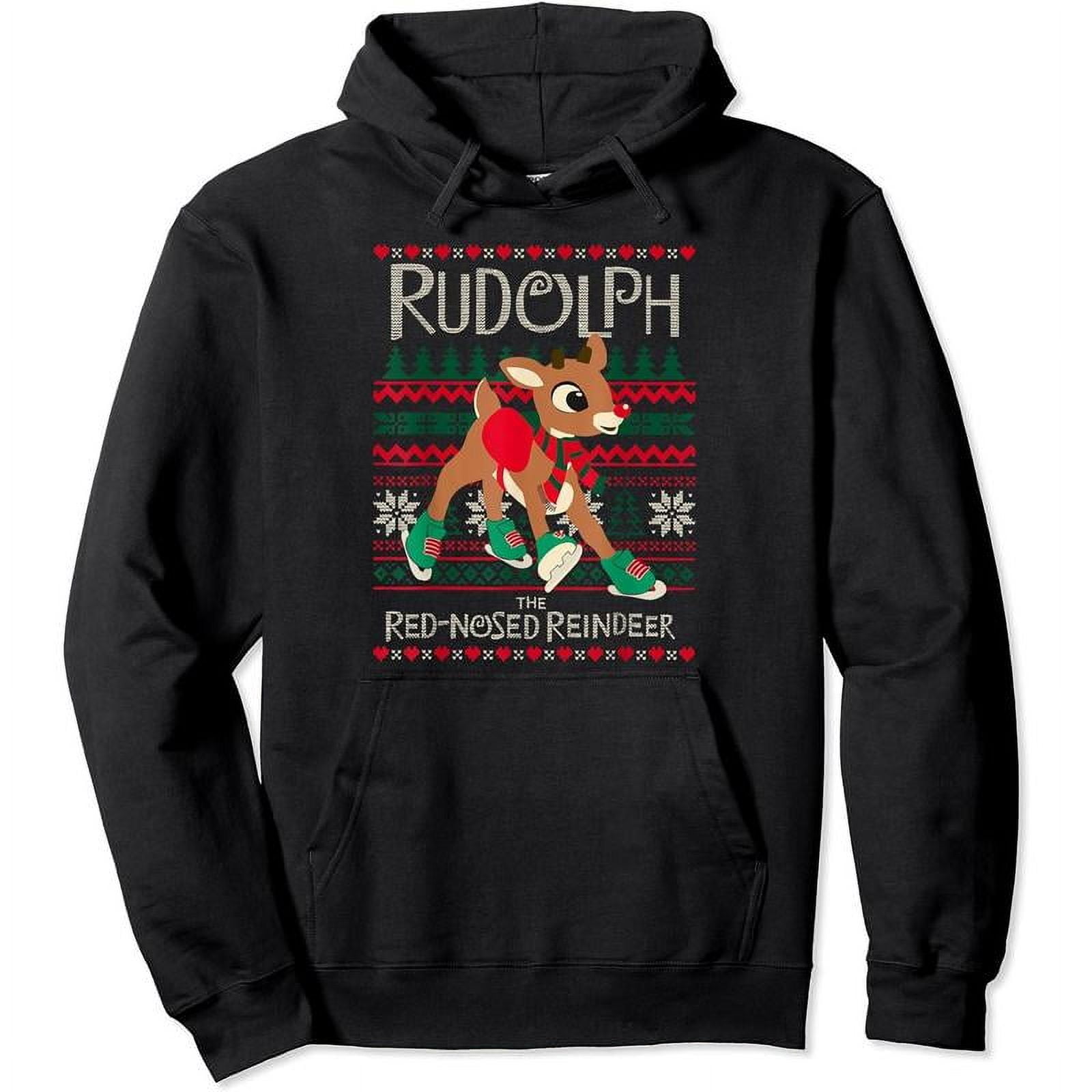 Cute Rudolph The Red Nosed Reindeer Special Xmas Hooded Sweat ...