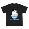 Cute Russian Language Cat In Soup Bowl Cats Kitten Lover T-Shirt Unisex ...