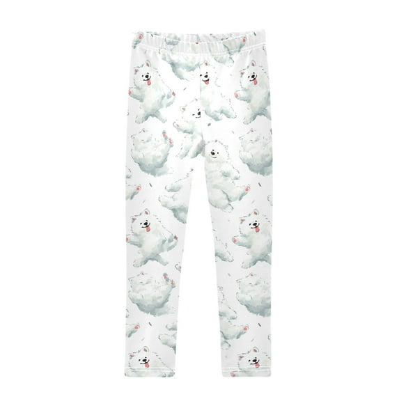 Cute Samoyed Dog Printed Leggings Yoga Pants for in 4t to 10t - Walmart.com