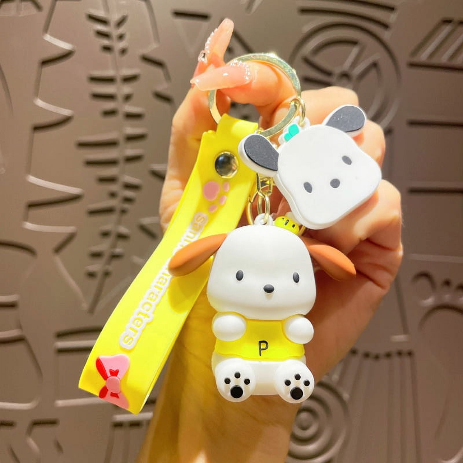 Cute Sanrio 4 Color Hello Kitty Key Chain Women Kuromi Keychain Girl ...