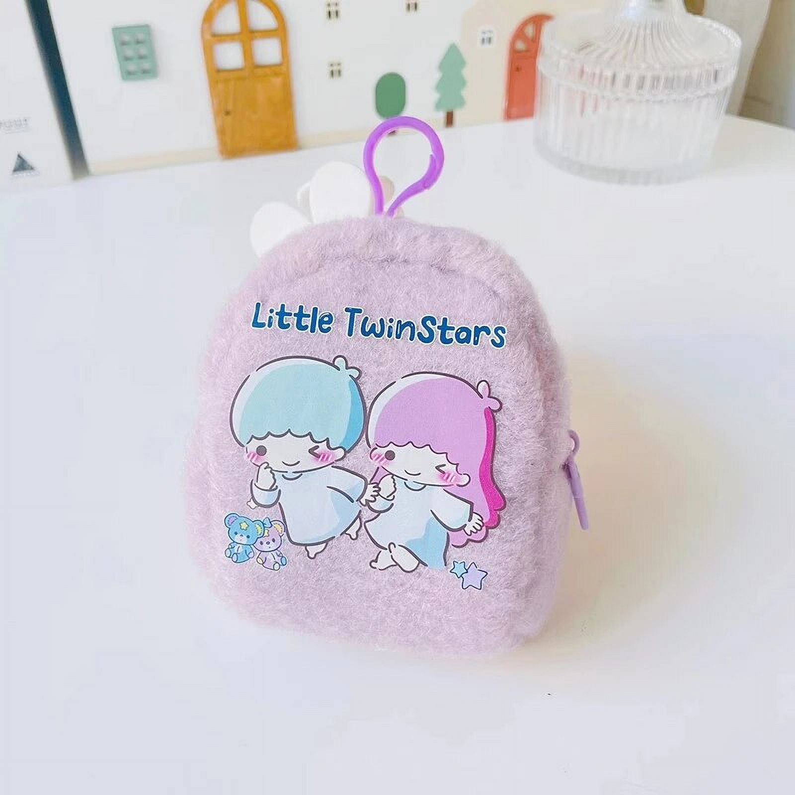 Cute Sanrio Cartoon Kuromi Small Square Bag Hook Storage of small plush ...