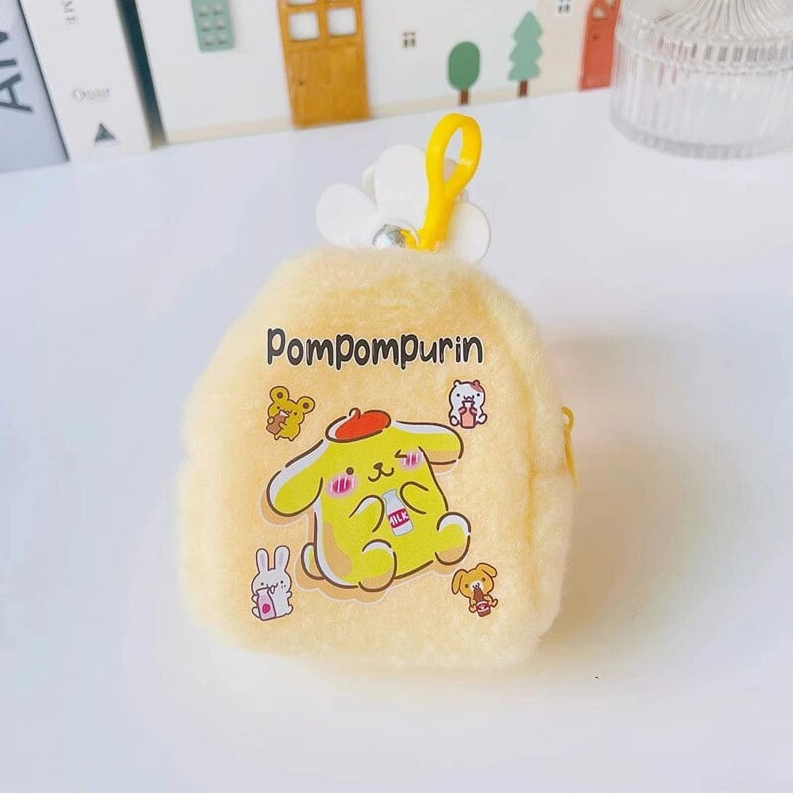 Cute Sanrio Cartoon Kuromi Small Square Bag Hook Storage of small plush ...