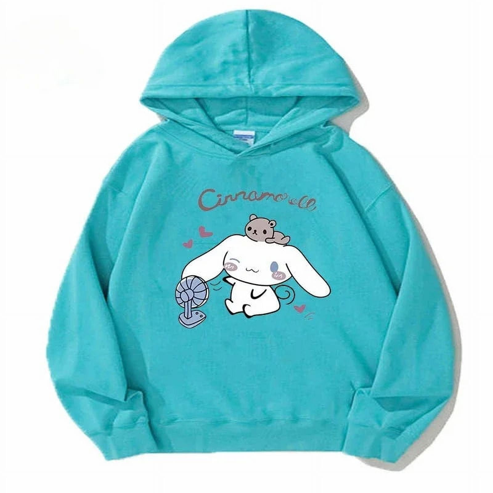 Cute Sanrio Children Thick Hoodie Kawaii Cinnamoroll Fan Candy Cartoon ...
