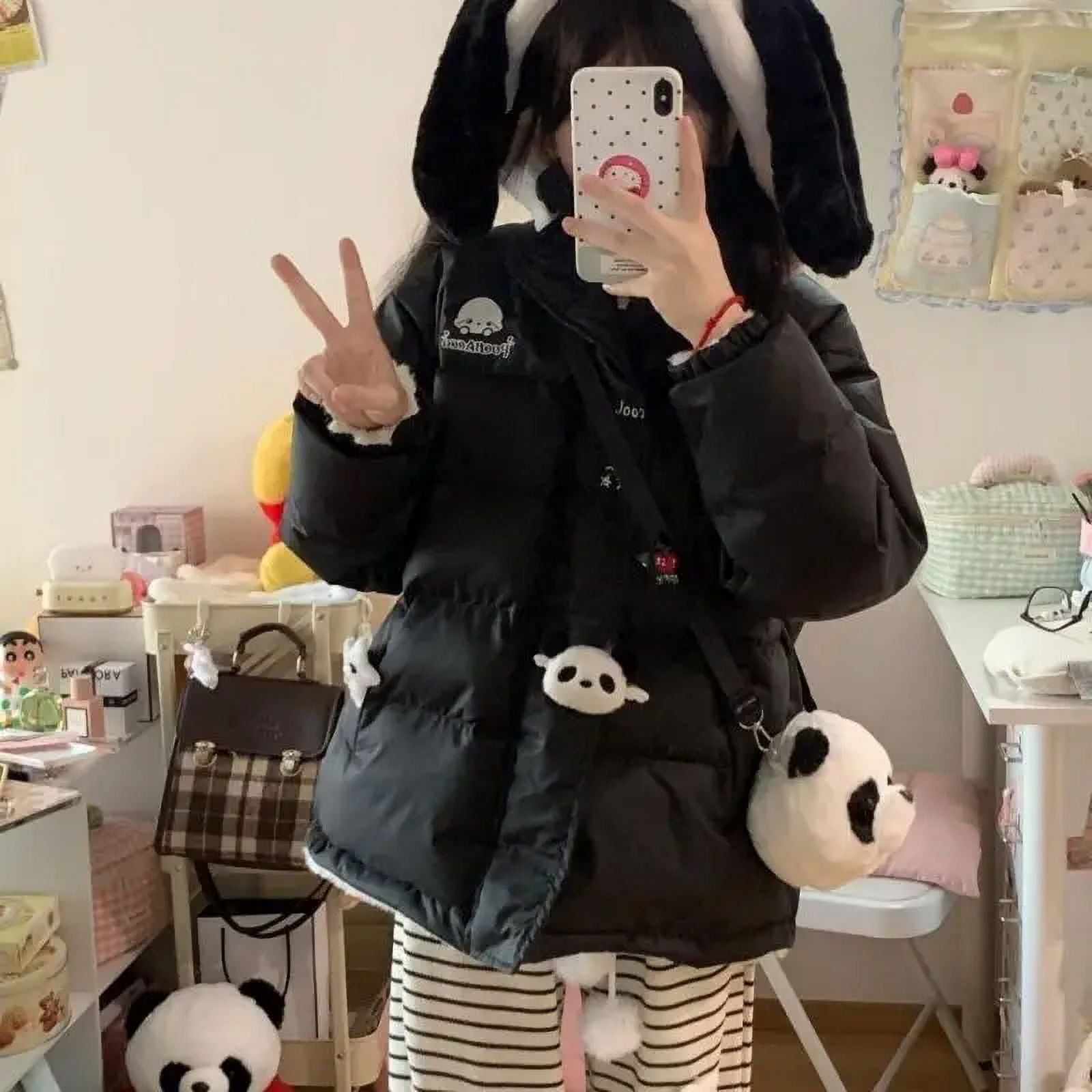 Cute Sanrio Cinnamoroll Jacket Double-Sided Coat Kawaii Hello Kitty ...