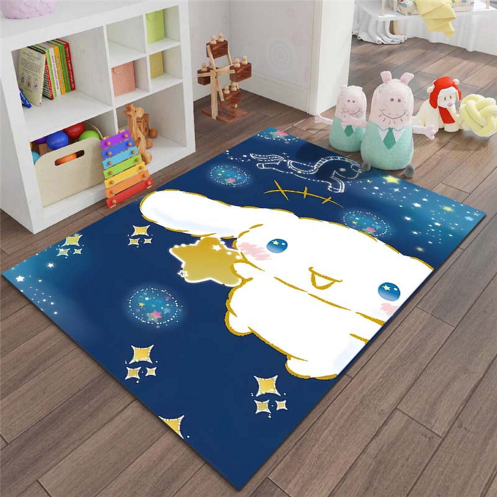 Cute Sanrio Cinnamoroll Print Cartoon Carpet Rug for Home Living Room ...