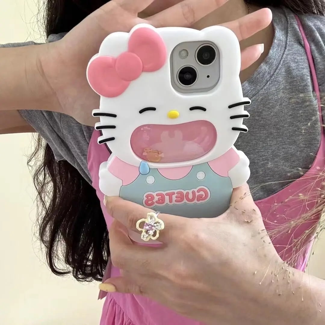 Cute Sanrio Hello Kitty Phone Cases For iPhone 16 15 14 13 12 11 Pro ...