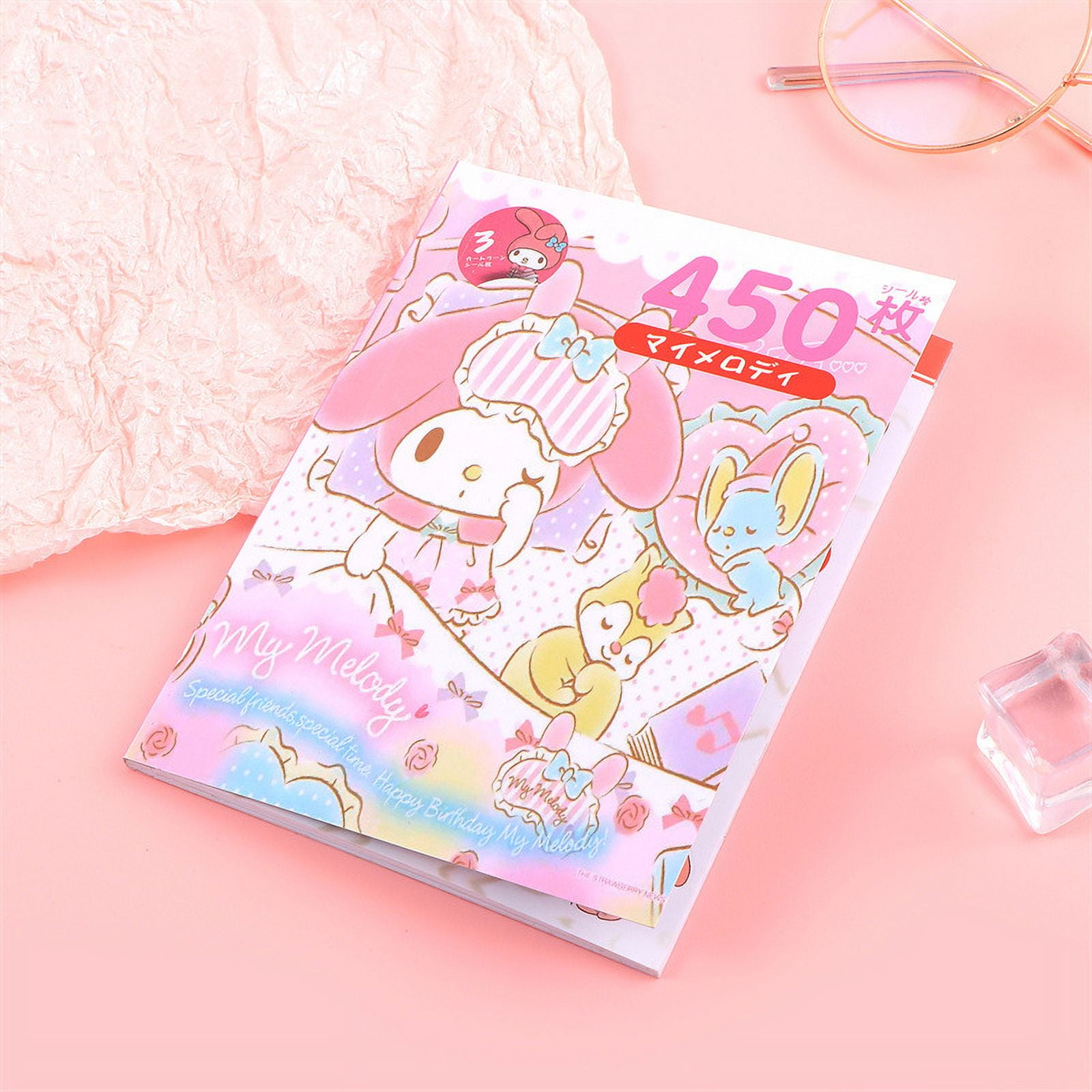 Cute Sanrio Hello Kitty Sticker Book Kawaii Cartoon Kuromi Cinnamoroll ...