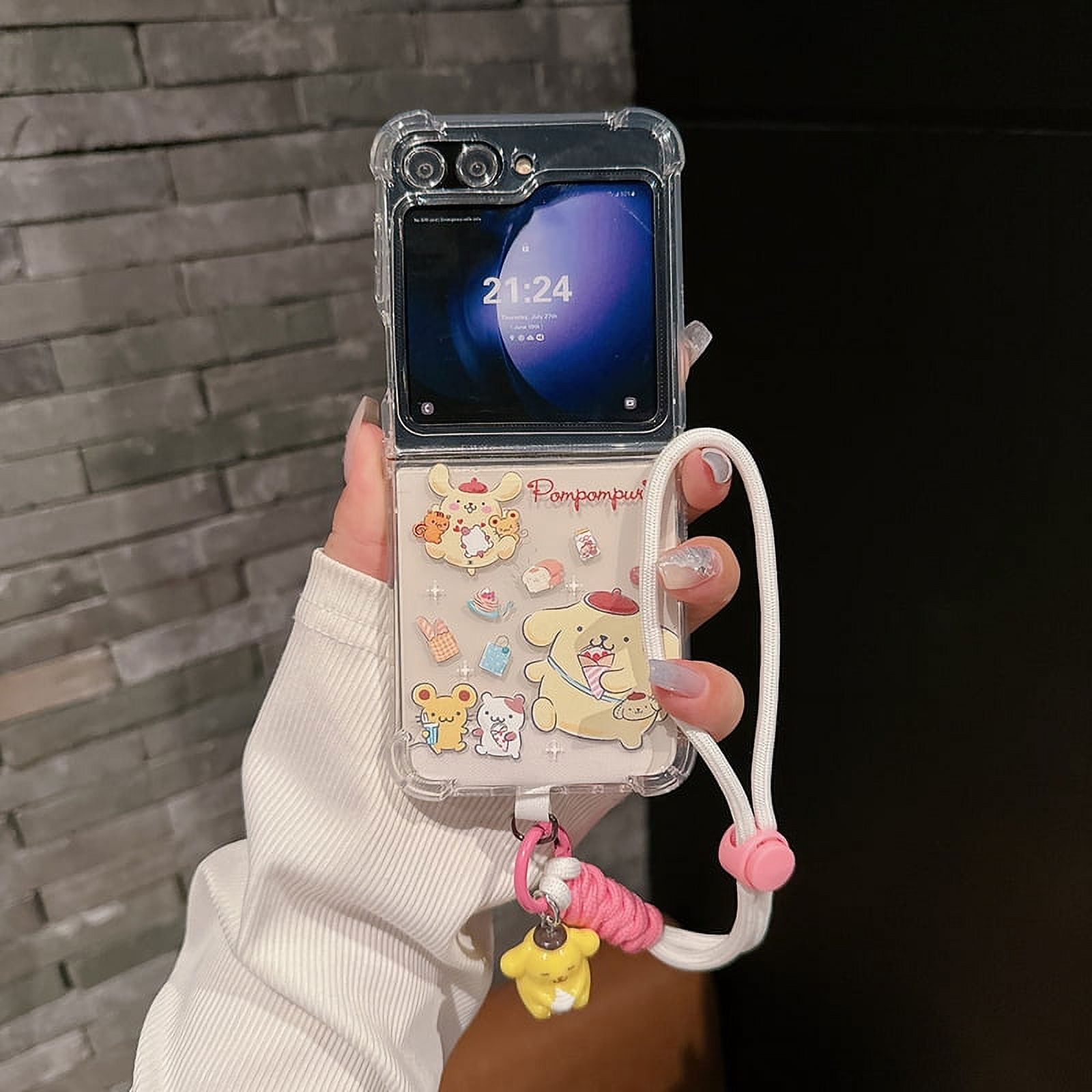 Cute Sanrio Kuromi Cinnamoroll Purin Transparent Phone Case For Samsung ...