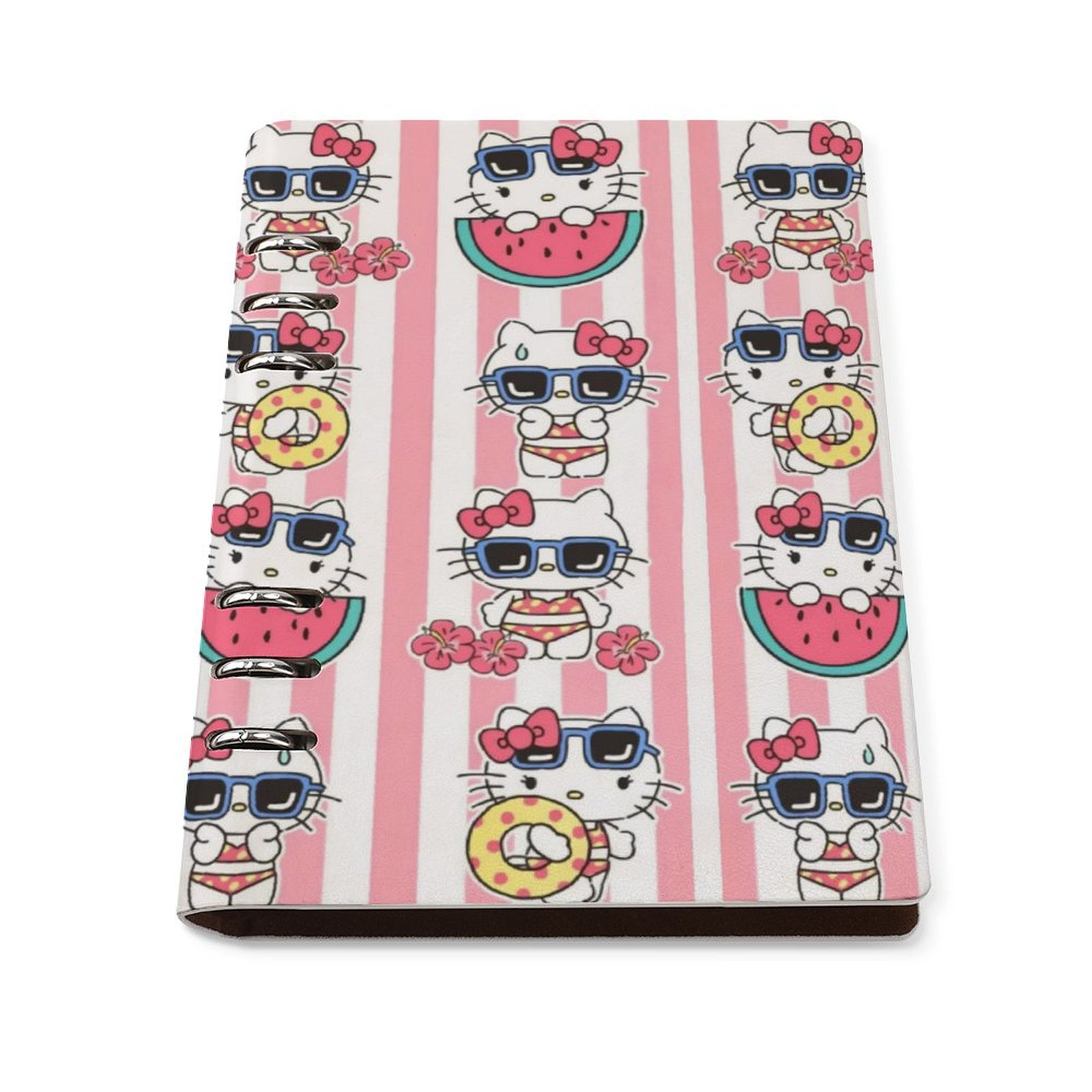 Cute Sanrio Kuromi And Melody Hello Kitty Refillable Leather A5 Loose ...