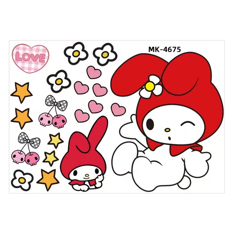 Cute Sanrio Melody Car Stickers Waterproof Auto Truck Window Body Decal ...