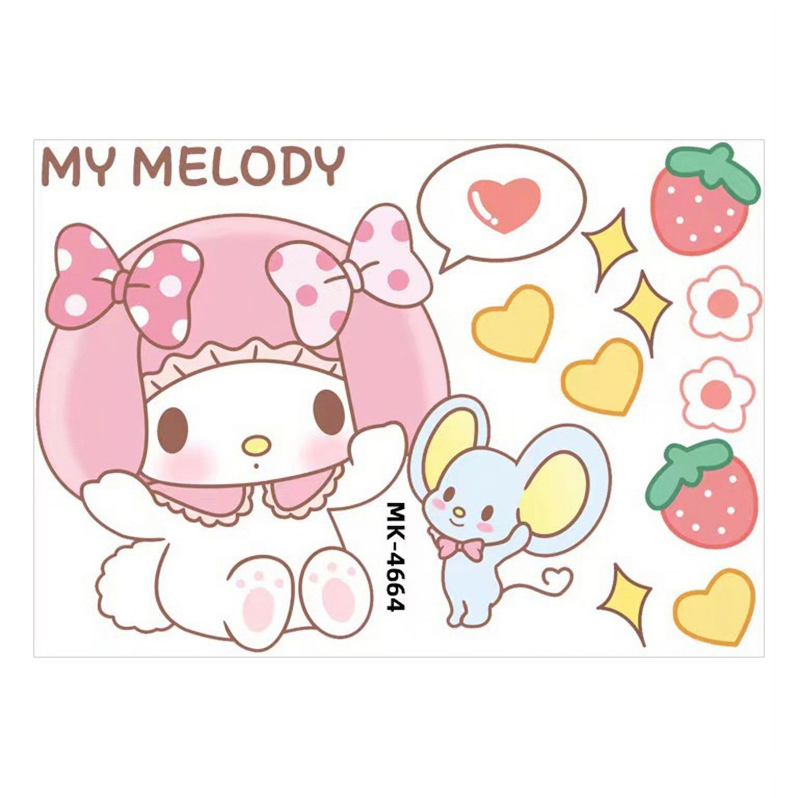 Cute Sanrio Melody Car Stickers Waterproof Auto Truck Window Body Decal ...