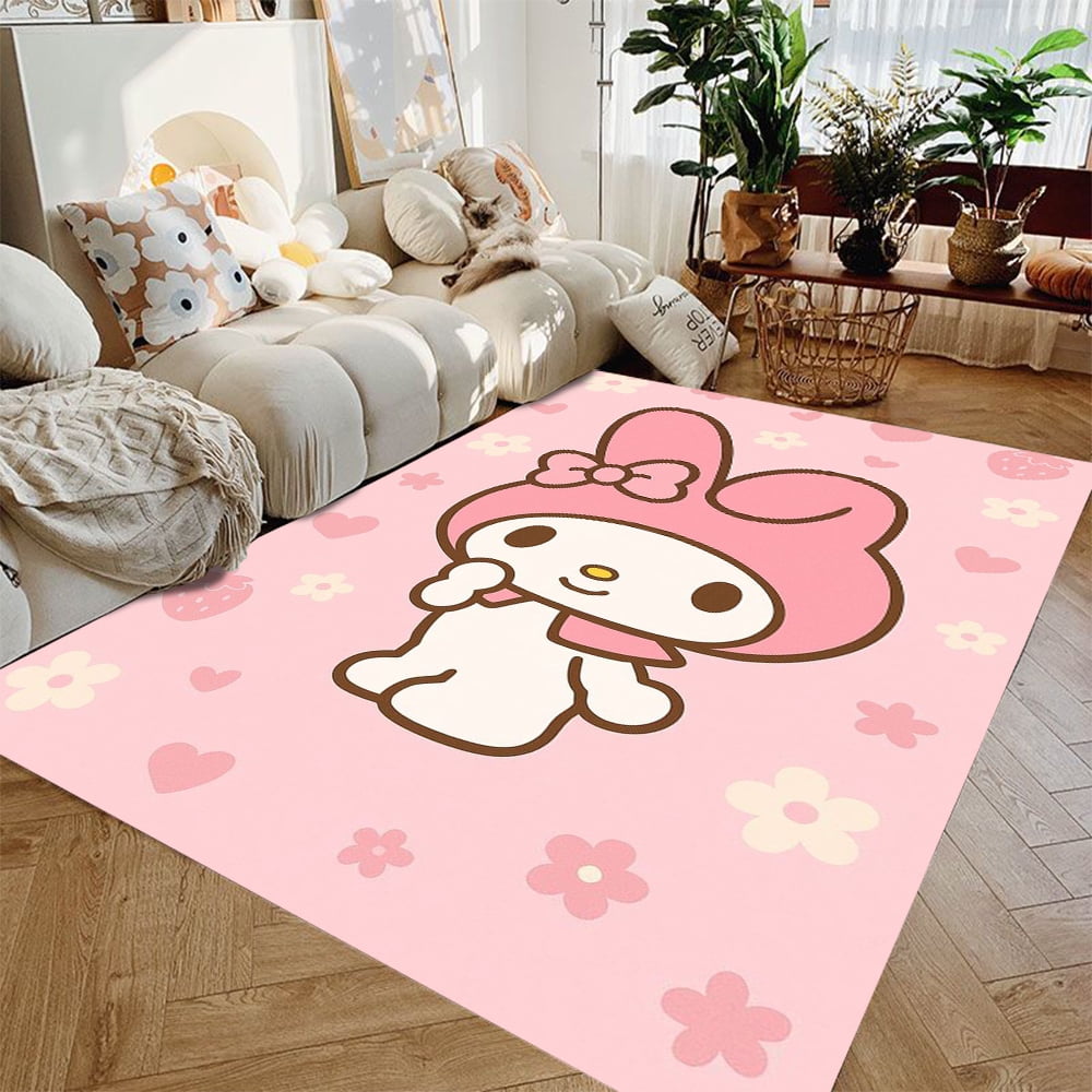 Cute Sanrio My Melody Carpet Cartoon for Bedroom Living Room Home Decor ...