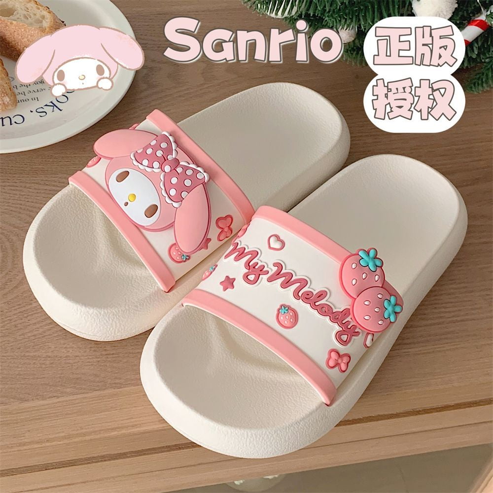 Cute Sanrio Series Cinnamoroll Hello Kitty Kuromi Thick Sole Women's ...