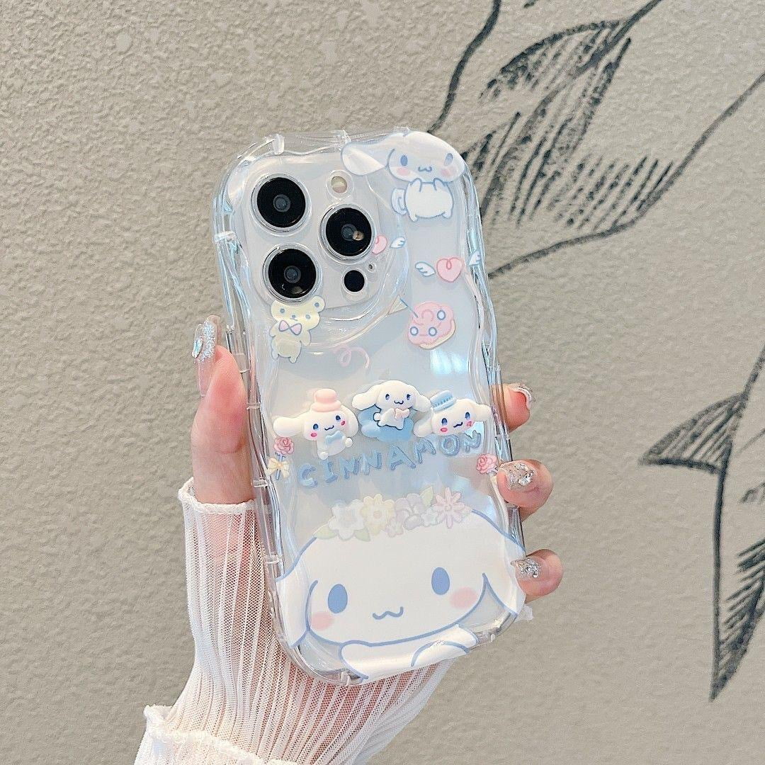 Cute Sanrios Cinnamoroll 3D Case For IPhone 16 15 14 13 12 11 Pro Max ...