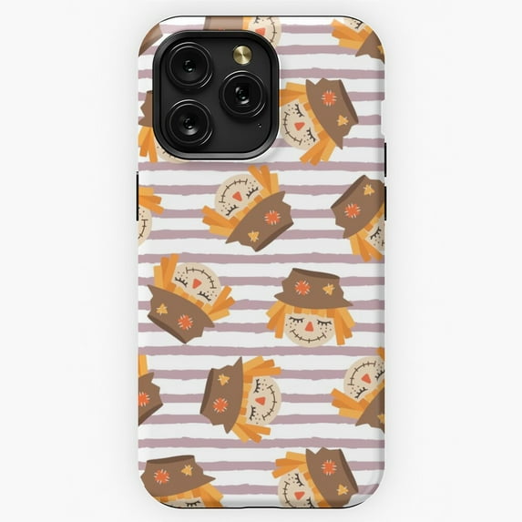 Cute Scarecrow Soft Fall Harvest Design iPhone Case 17 to 11 Pro Max ...