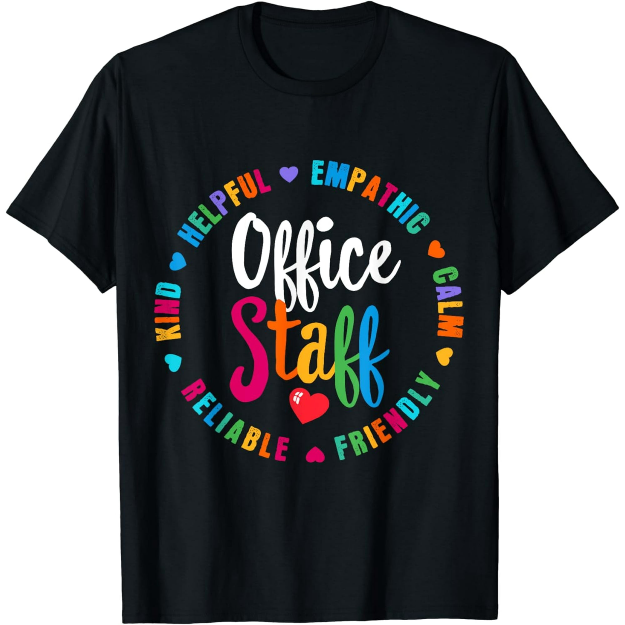 Cute School Secretary Admin Appreciation Front Office STAFF T-Shirt ...