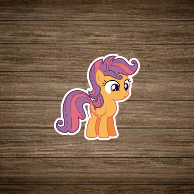 Cute Scootaloo My Little Pony Sticker - Adorable Colorful Pegasus Filly ...