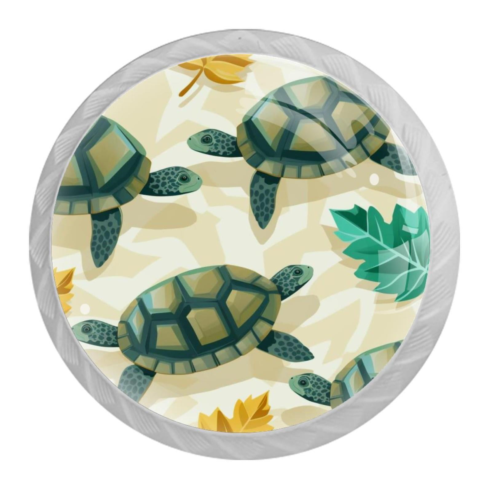 Cute Sea Turtle Seamless Custom Drawer Knobs - Cabinet Knobs ABS Glass ...