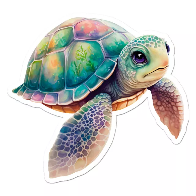 Cute Sea Turtle Sticker Phone Decal Water Bottle Stickers Car Decals ...
