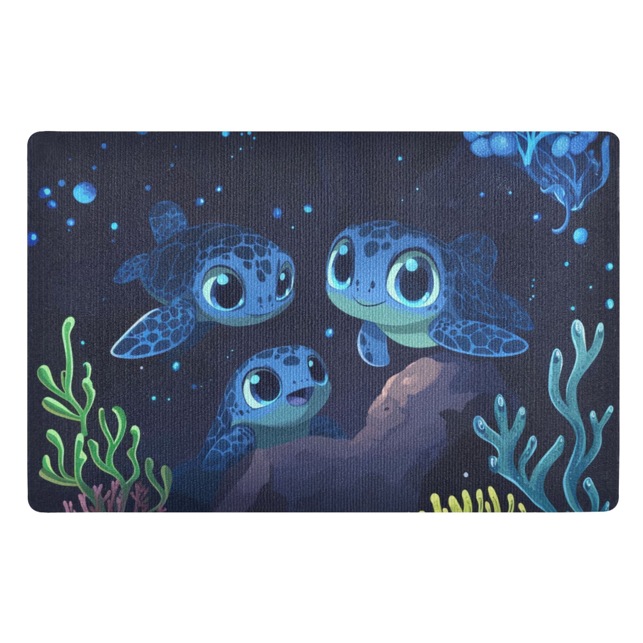 Cute Sea Turtles Floor Door Mat Outdoor Indoor for Home Entrance ...