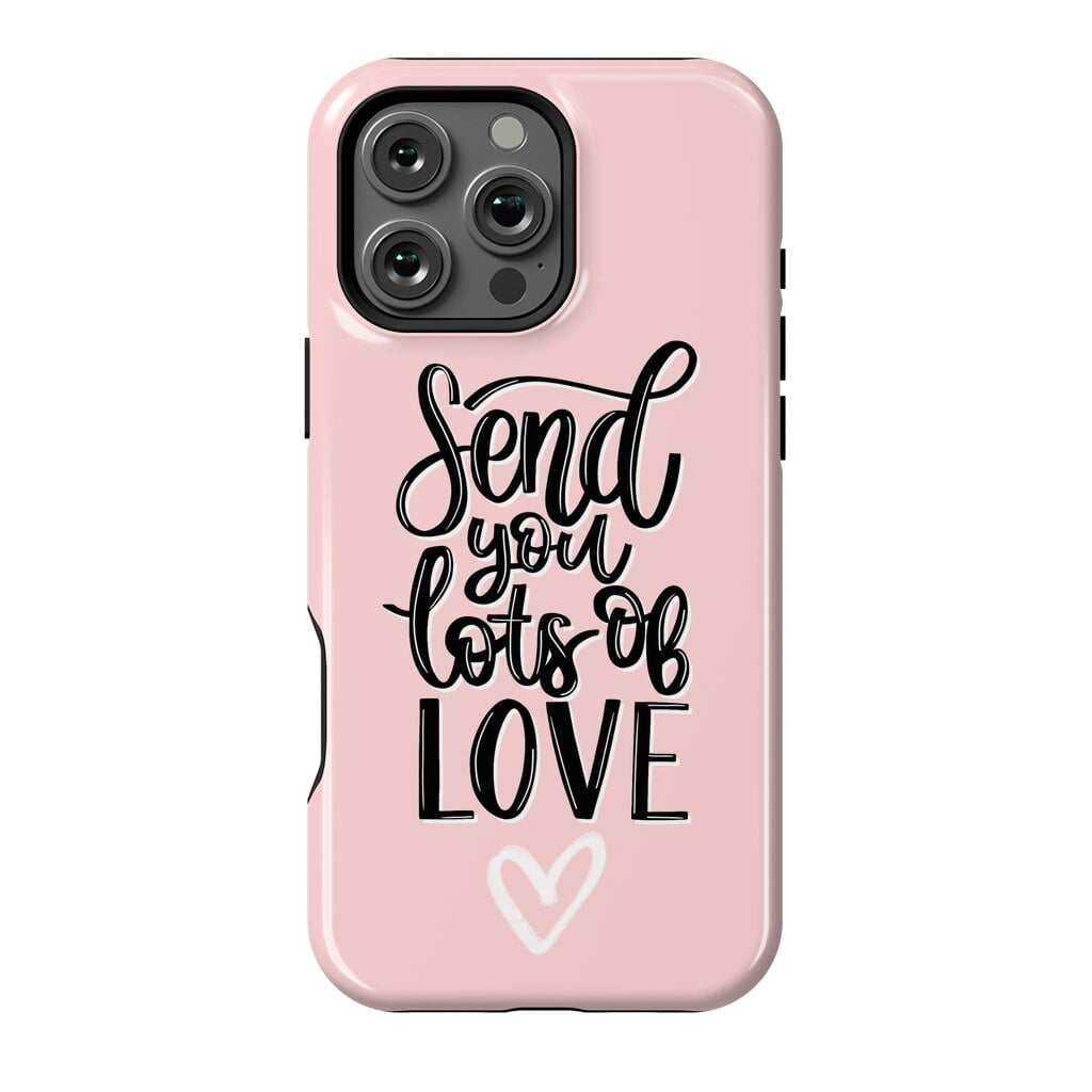 Cute Send You Lots Of Love Quote Phone Case for iPhone 11 12 13 14 15 ...