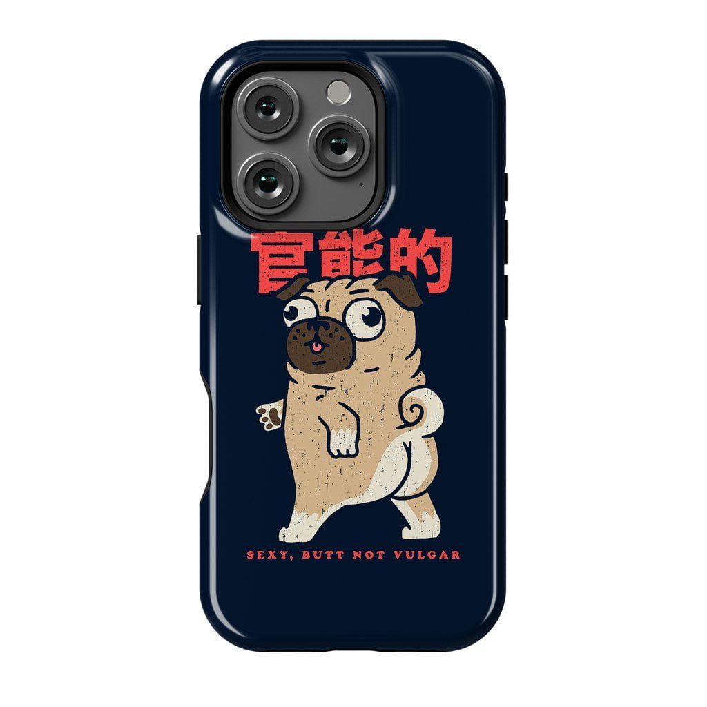 Cute Sexy Pug Funny Dog Cartoon Phone Case for iPhone 11 to 16 Pro Max ...