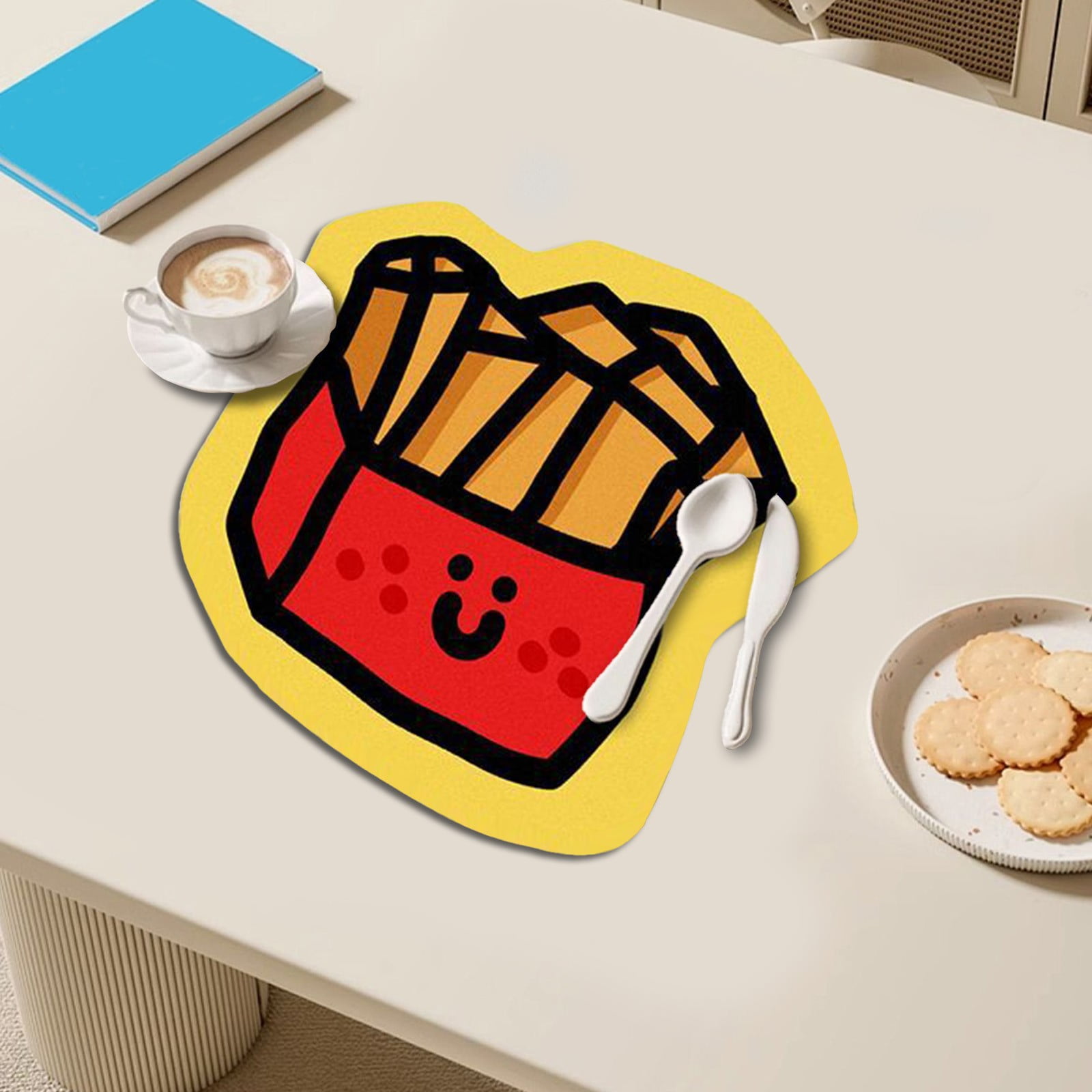 Cute Shape Kitchen Mat with Fast Water Absorption and Non Slip Suitable ...