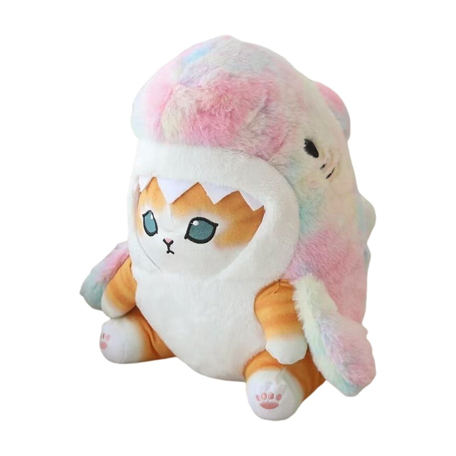 Cute Shark Cat Plush Toy,13" Cat Face Shark Stuffed Animal Plushies ...