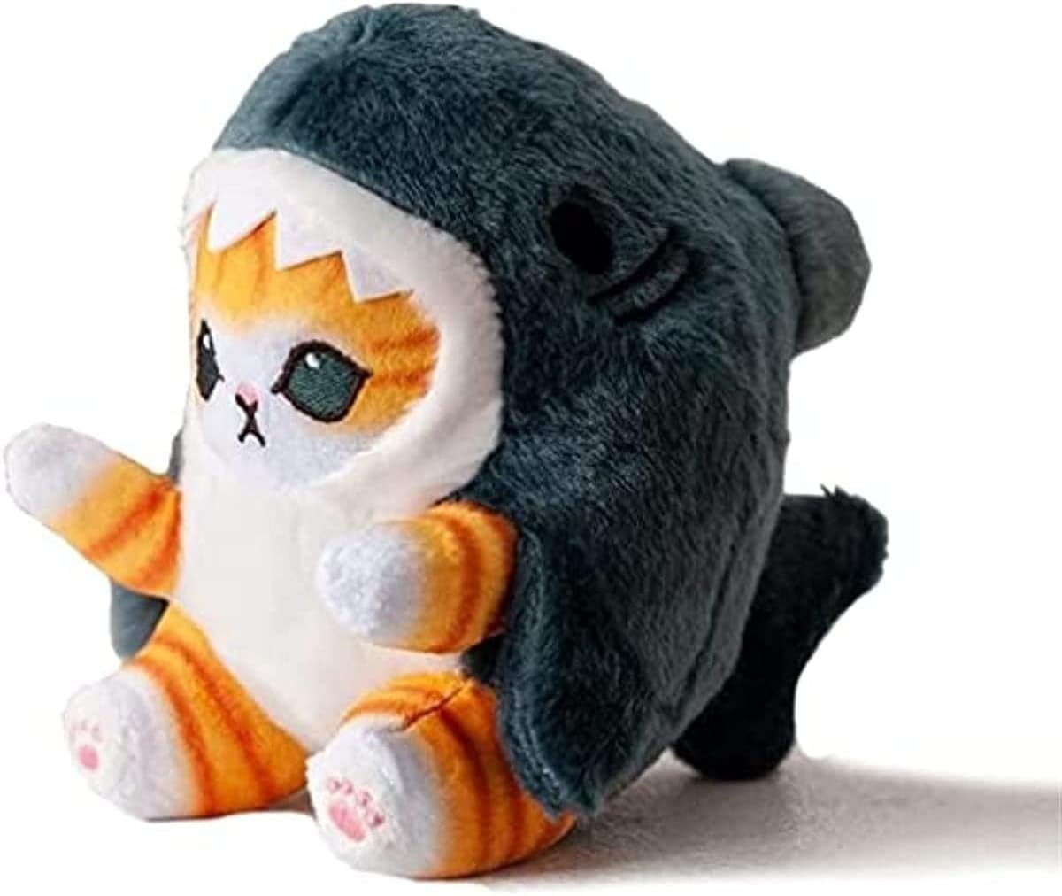Cute Shark Cat Plush Toy, 8 Inch Cat Face Shark Stuffed Animal Plush ...