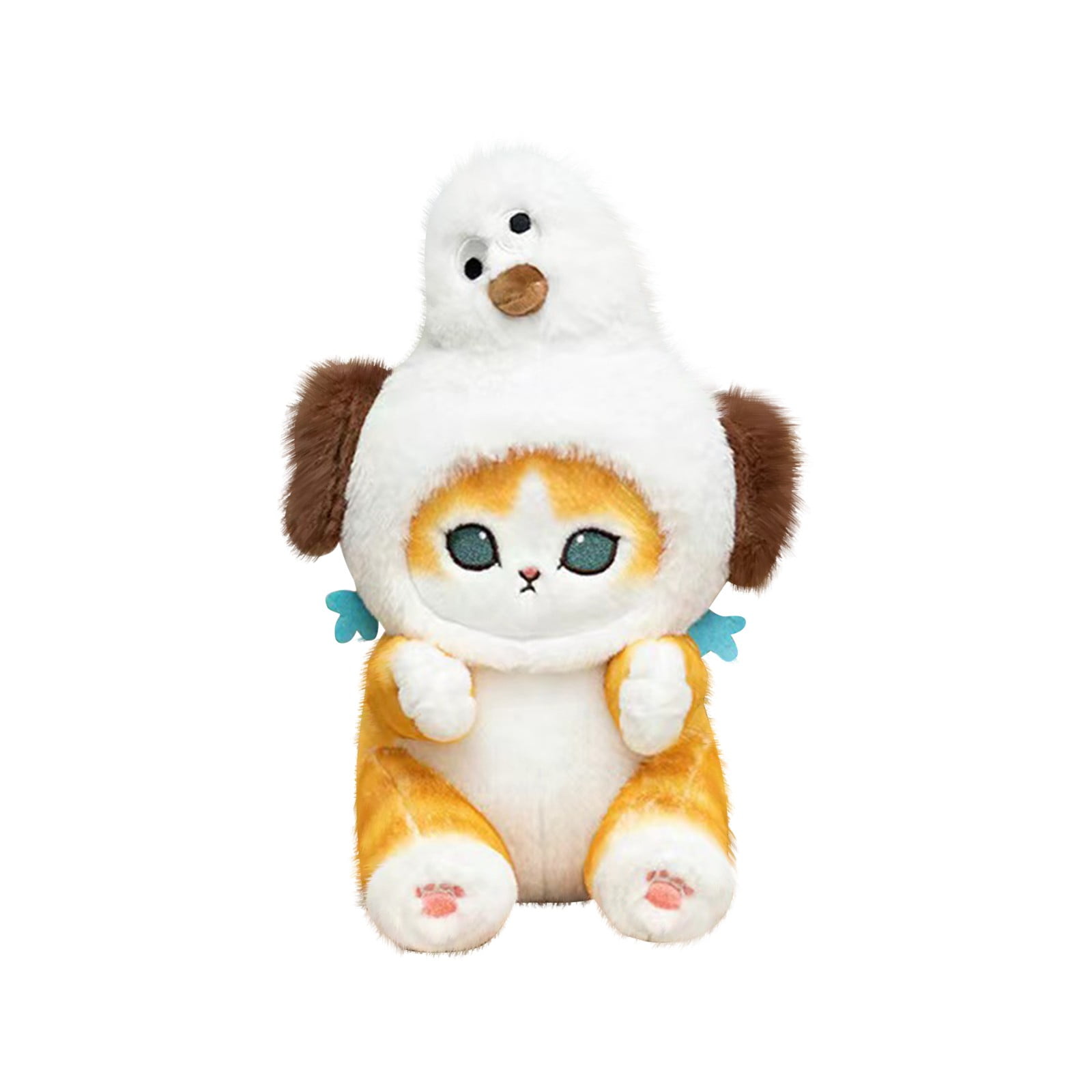 Cute Shark Cat Plush Toy, 9'' Cat Face Shark Stuffed Animal Plushies ...