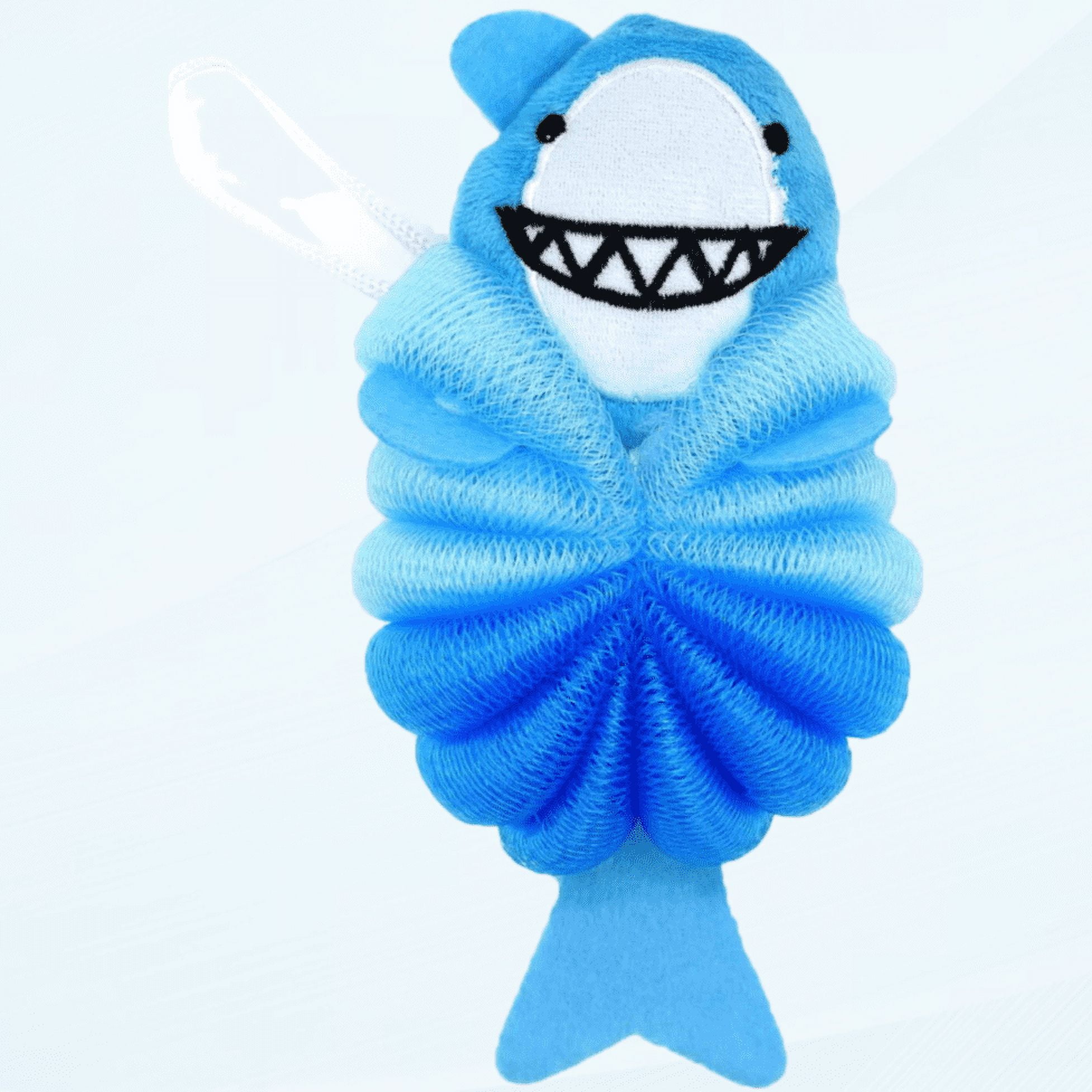 Cute Shark Kids Bath Loofahs Balls for Baby Girls Boys Mesh Shower Ball ...